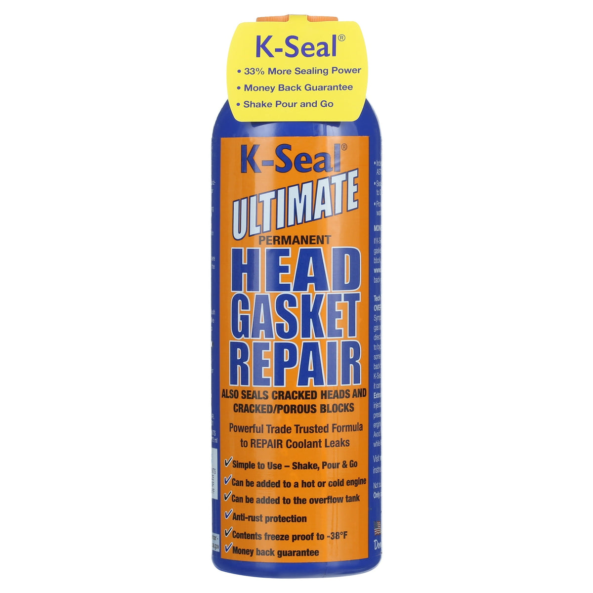 K-Seal Permanent Ultimate Head Gasket Repair, Coolant Leak Repair 16oz
