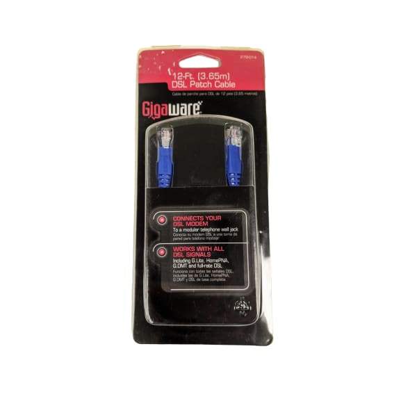 Keuka Outlet - 12’ DSL Patch Cable - 040293653484